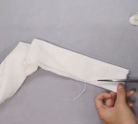 How to Make a Cute DIY Scrunchie Headband With Linen Fabric | Upstyle