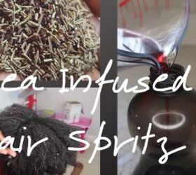 How to Make Detangling Hair Spritz With Rosemary & Hibiscus Tea | Upstyle