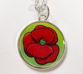 ANZAC Poppy Resin Pendant Tutorial | Upstyle