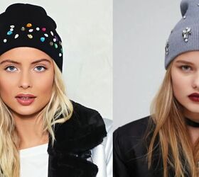 2 Easy Hat DIYS: The 'Emily in Paris' Hat & Cute Embellished Beanies ...