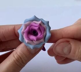 How to Make a Flower Out of Polymer Clay - Part 2: Multicolored Rose ...