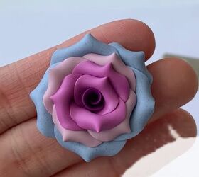 How to Make a Flower Out of Polymer Clay - Part 2: Multicolored Rose ...