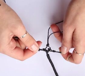 How to Make a Stone Bracelet Using Macrame & Fish Tank Stones | Upstyle