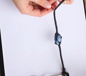 How to Make a Stone Bracelet Using Macrame & Fish Tank Stones | Upstyle