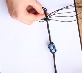 How to Make a Stone Bracelet Using Macrame & Fish Tank Stones | Upstyle