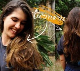 How to Dye Hair Blonde & Get Natural Balayage With Turmeric Hair Dye ...