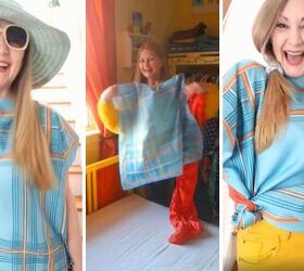 How to Make a Cute Tunic Out of an Old Bedsheet & a Scarf | Upstyle