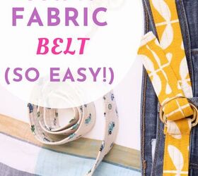 DIY A Fabric Belt In 20min (so Easy) | Upstyle