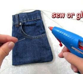 How to Make a Cute DIY Cell Phone Bag Out of Jean Pockets | Upstyle