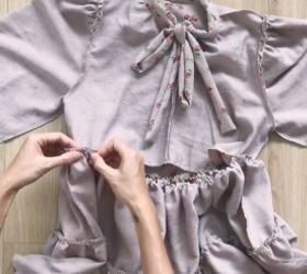 How to Make a Cute, Short DIY Tiered Dress With Long Sleeves | Upstyle