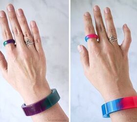 Thermochromic (Color-Changing) Resin Bracelet & Ring Set | Upstyle