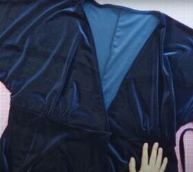 How to Sew a Cute Velvet Dress With a Wrap Top & Long Flowy Skirt | Upstyle