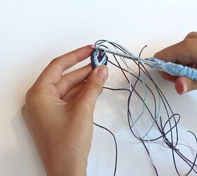 How to Make an Evil Eye Bracelet Using Easy Macrame Techiques | Upstyle