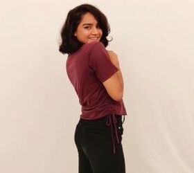 How to Make a Zara-Inspired DIY Ruched Top Out of an Old T-Shirt | Upstyle