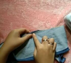 How to Make a Cute DIY Denim Top Out of Old Jeans | Upstyle