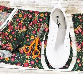 Create Easy DIY Fabric Covered Sneakers in One Hour | Upstyle
