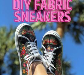 Create Easy DIY Fabric Covered Sneakers in One Hour | Upstyle