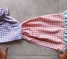 How to Make a Cute DIY Patchwork Dress Out of Gingham Scraps | Upstyle