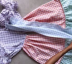 How to Make a Cute DIY Patchwork Dress Out of Gingham Scraps | Upstyle