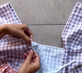 How to Make a Cute DIY Patchwork Dress Out of Gingham Scraps | Upstyle