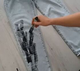 5 Quick and Easy Steps to Unique Paint Splatter Jeans | Upstyle