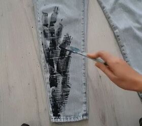 5 Quick and Easy Steps to Unique Paint Splatter Jeans | Upstyle
