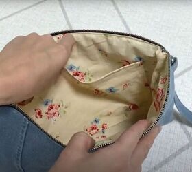 How to Make a Cute DIY Denim Clutch Bag Out of an Old Jean Dress | Upstyle