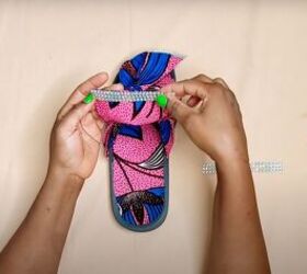 How to Make Cute DIY Slide Sandals With African Ankara Fabric Bows ...