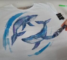 How to Paint Watercolor Designs on a Shirt: Creating Art on Clothes ...