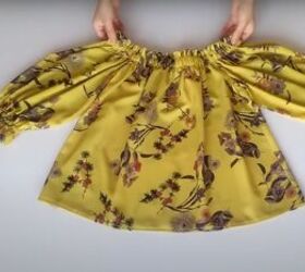 How to Sew a DIY Bardot Top With Cute Puff Sleeves | Upstyle