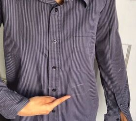 How to Make a Color-Block Shirt Using Your Grandad's Old Clothes | Upstyle