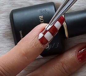 How to Do Quick & Simple Red & White Nail Art | Upstyle