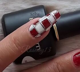 How to Do Quick & Simple Red & White Nail Art | Upstyle