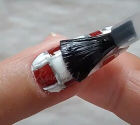 How to Do Quick & Simple Red & White Nail Art | Upstyle