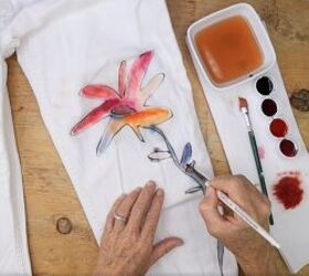 How to Paint on Fabric and Create a One of a Kind Jacket! | Upstyle