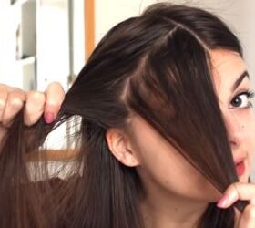 How to Do Faux Bangs Using Your Own Hair & 2 Bobby Pins | Upstyle