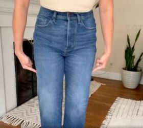 2 DIY Jean Redesigns: Bling Rhinestone Trim & Cute Painted Daisies ...