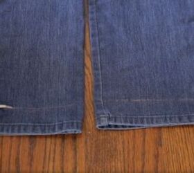 2 DIY Jean Redesigns: Bling Rhinestone Trim & Cute Painted Daisies ...