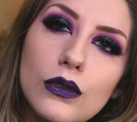How to Do Intense Purple Vampy Makeup For Halloween | Upstyle