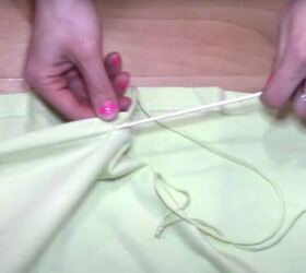How to Transform a T-shirt Into a Drawstring Skirt | Upstyle