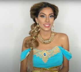 Disney's Princess Jasmine Dress and Hair Tutorial for Halloween | Upstyle