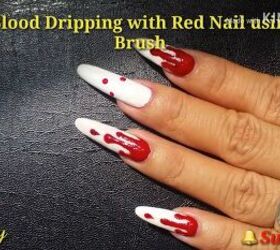Easy Bloody Nail Art for Halloween | Upstyle