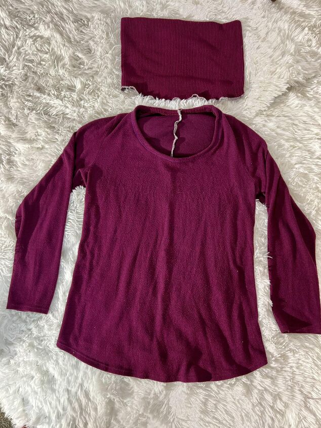 Removing a Cowl Neck From a Sweater | Upstyle Removing a Cowl Neck From a Sweater | Upstyle