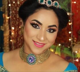 Easy Princess Jasmine Makeup and Hair Tutorial for Halloween | Upstyle