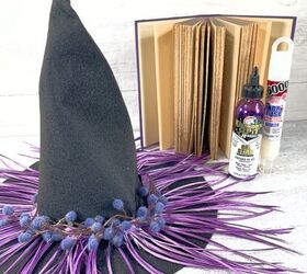 Felt Witch Hat DIY With Dyed Feathers | Upstyle