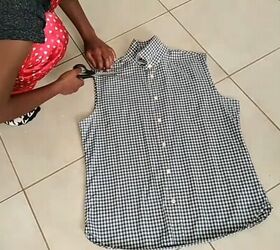 Upcycle Tutorial: How to Make a Cute Dungaree Dress From a Men's Shirt ...