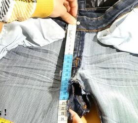 How to Upcycle Low Waisted Jeans into High Waisted Jeans | Upstyle