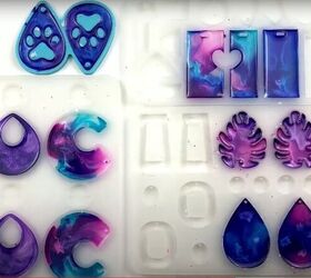 How to Make Resin Earrings Using Alcohol Ink | Upstyle