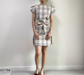 How to DIY a Beautiful Tartan Wrap Dress | Upstyle