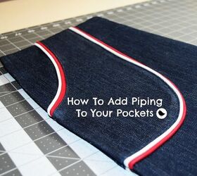 Snazzy DIY Pockets With Piping [Tutorial] | Upstyle